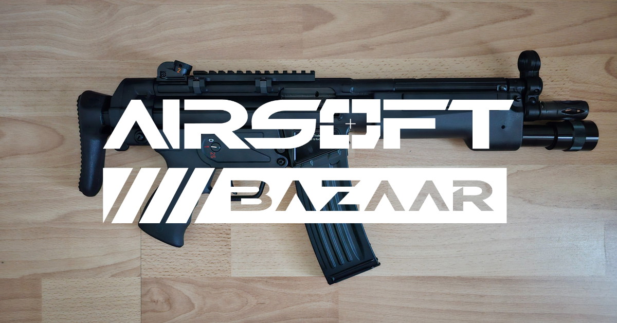VFC HK53 GBB F mark met top rail en v-light handguard - Airsoft Bazaar