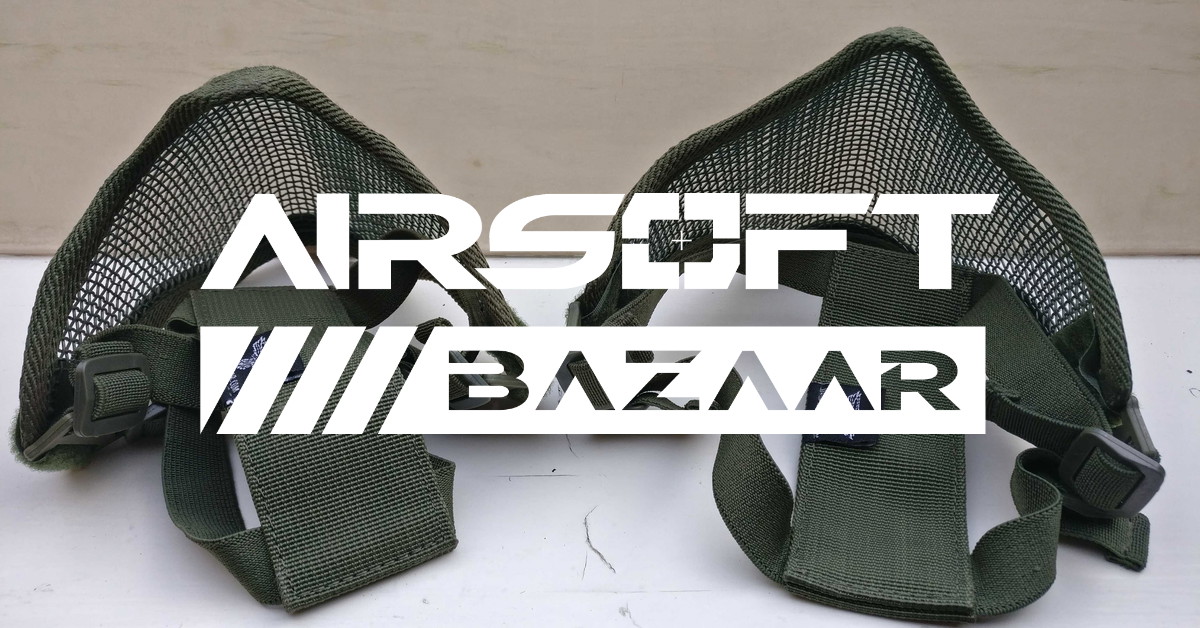 1x Face mask gaas olive. - Airsoft Bazaar