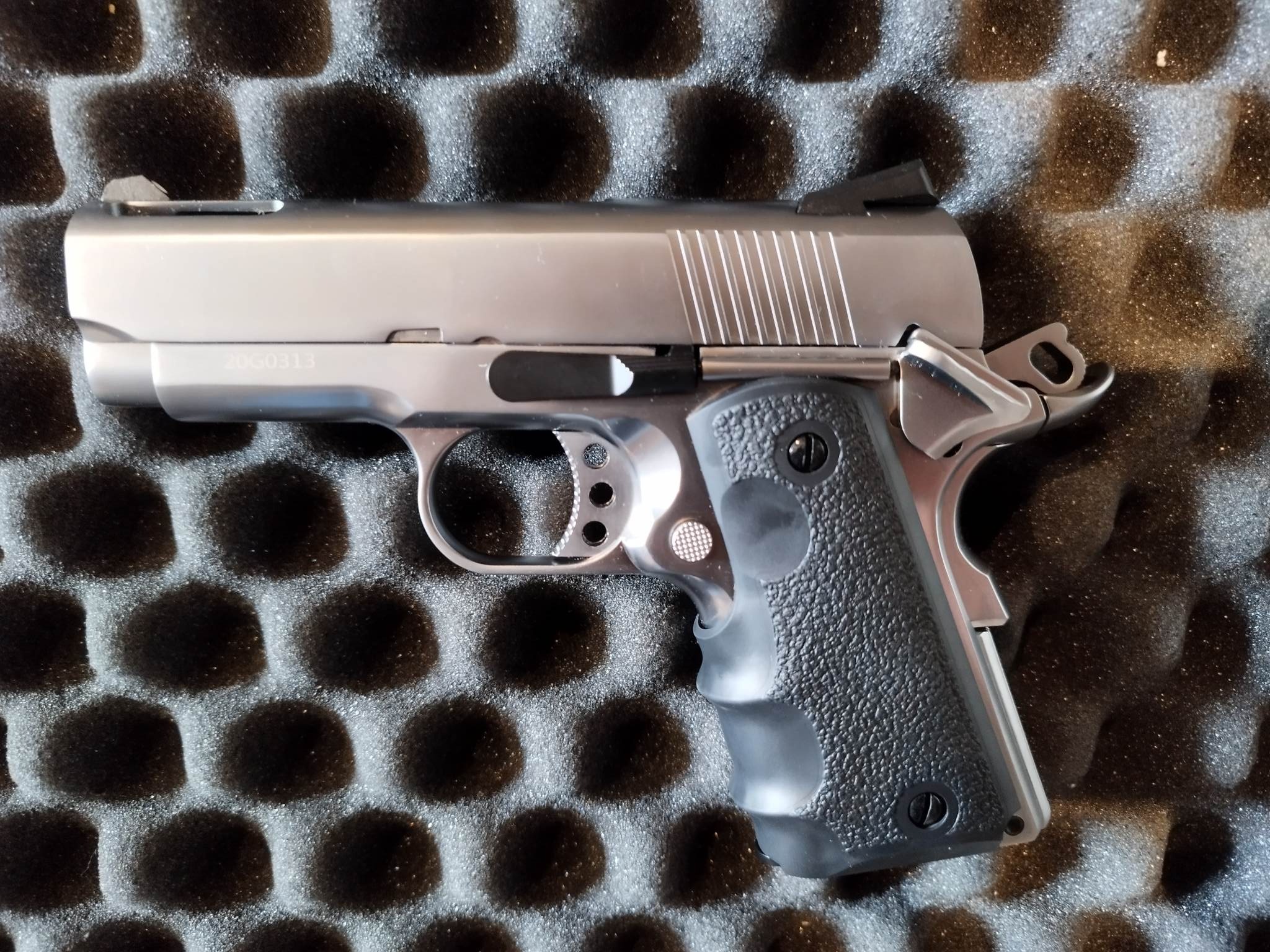 1911 MINI SILVER GAS GBB AW CUSTOM - Airsoft Bazaar