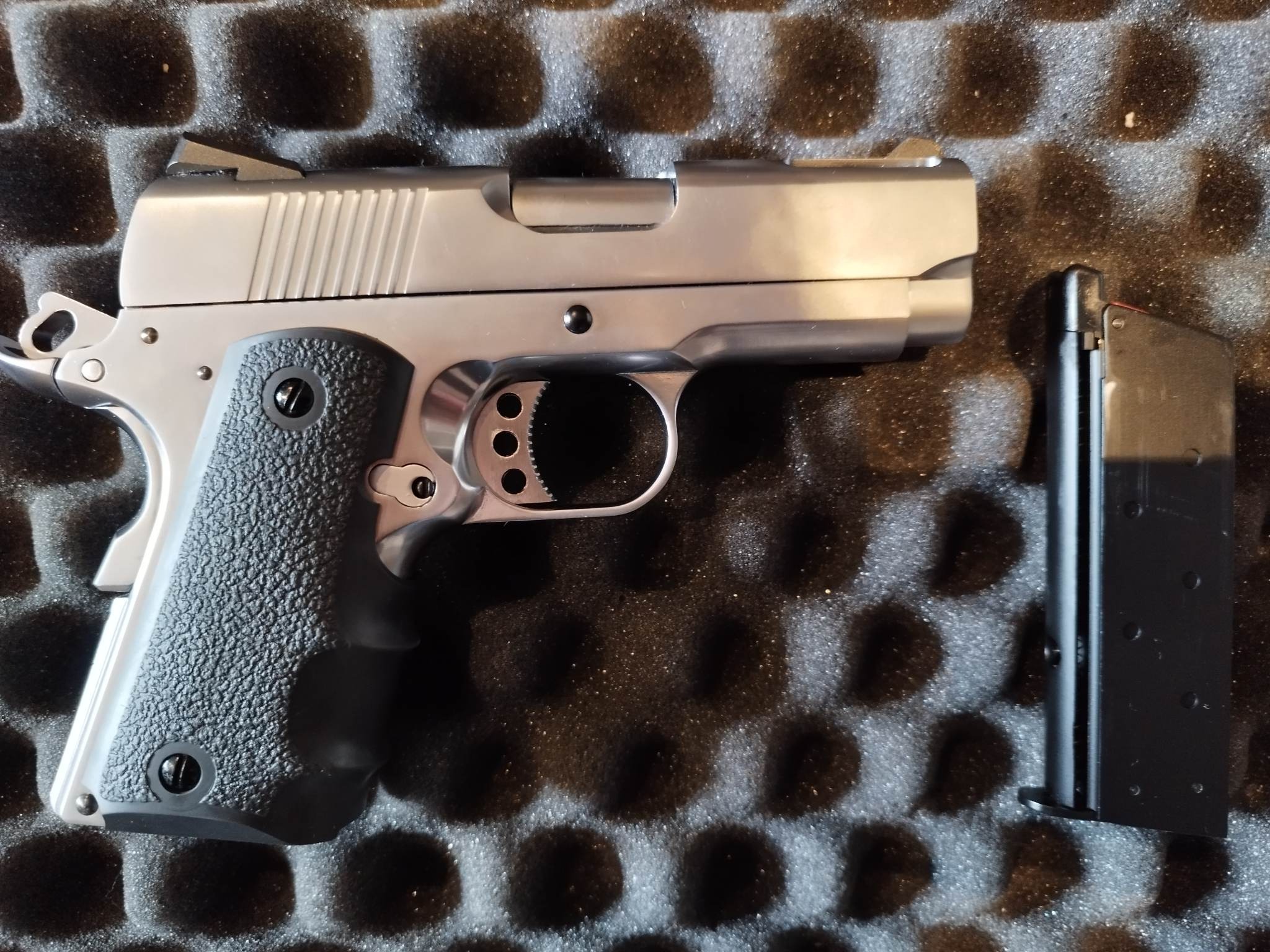 1911 MINI SILVER GAS GBB AW CUSTOM - Airsoft Bazaar