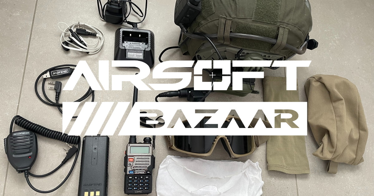 Complete set met Helm, headset, microfoon, Novritsch Defog, ESS Influx ...