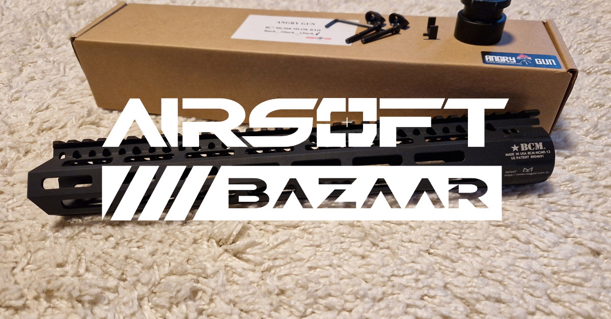 Angry Gun BCM MCMR 13 inch mlok rail aeg gbb ptw - Airsoft Bazaar