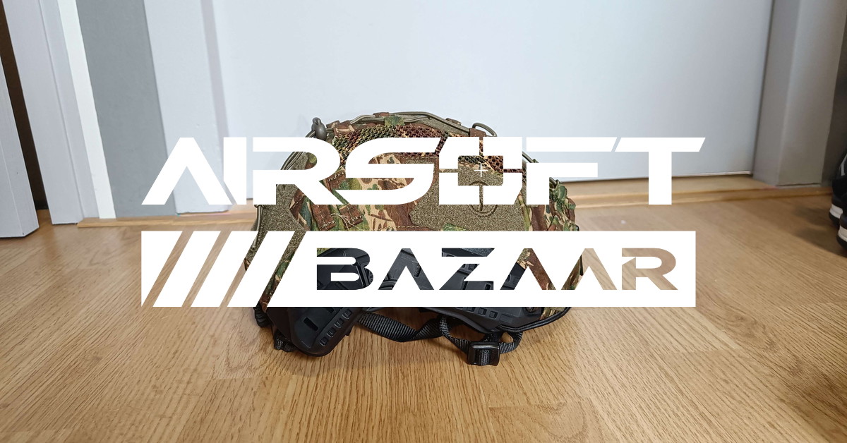 Novritsch Tactical Helmet met Kreuzotter cover - Airsoft Bazaar
