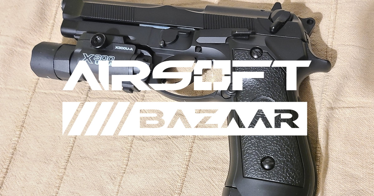 M9 Full Metall GBB High Power + Light - Airsoft Bazaar