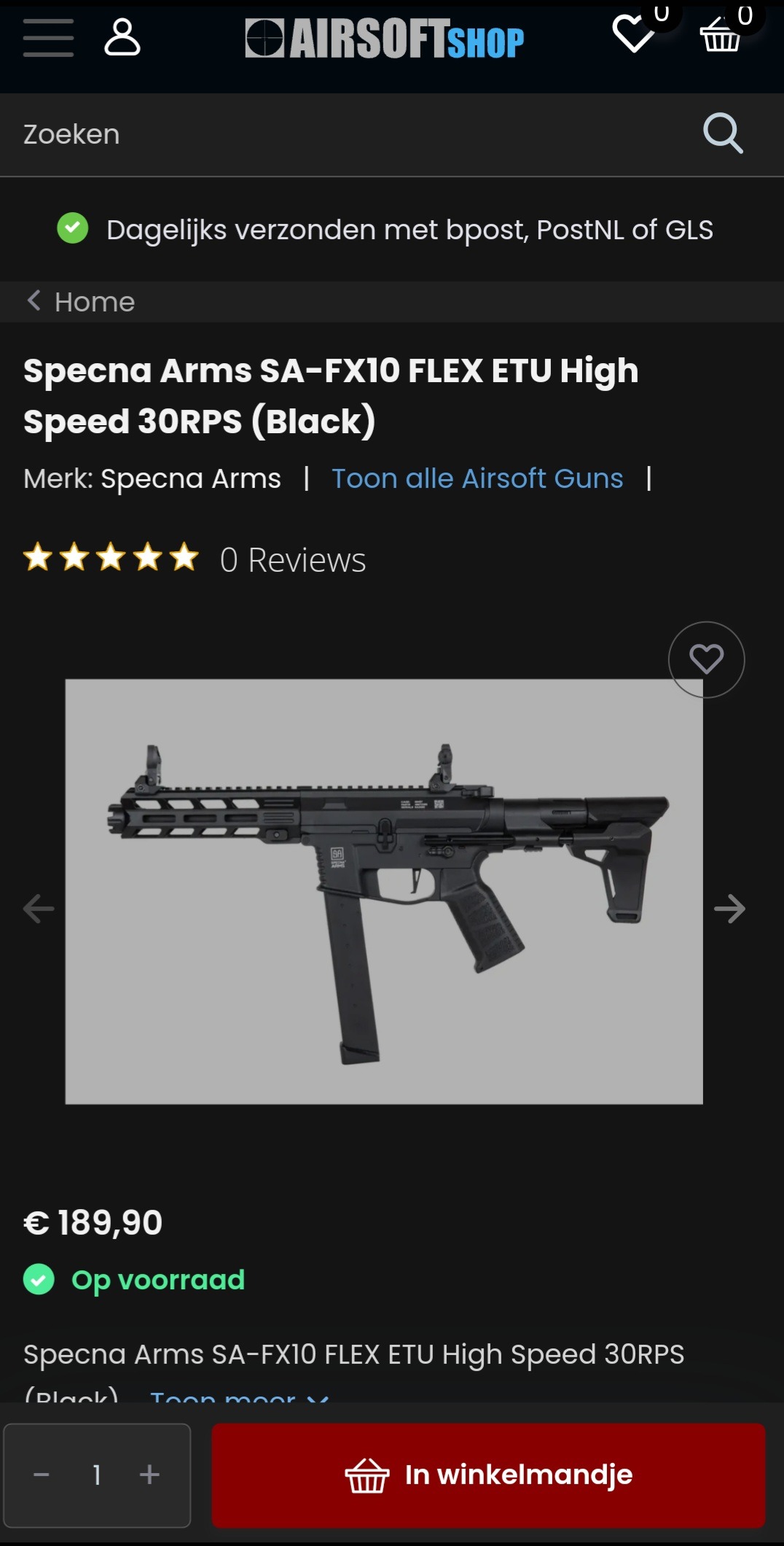 Specna Arms SA-FX10 FLEX ETU High Speed 30RPS - Airsoft Bazaar