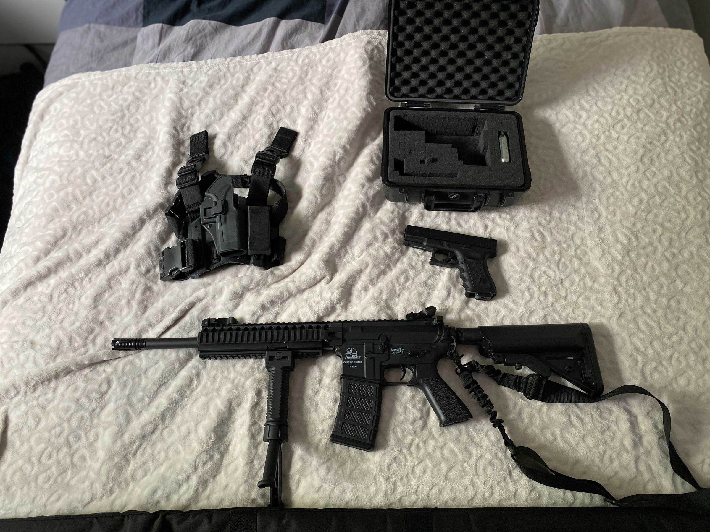 ASG ARMALITE M15 BLACK RANGER PACK / Glock 19 co2 - Airsoft Bazaar