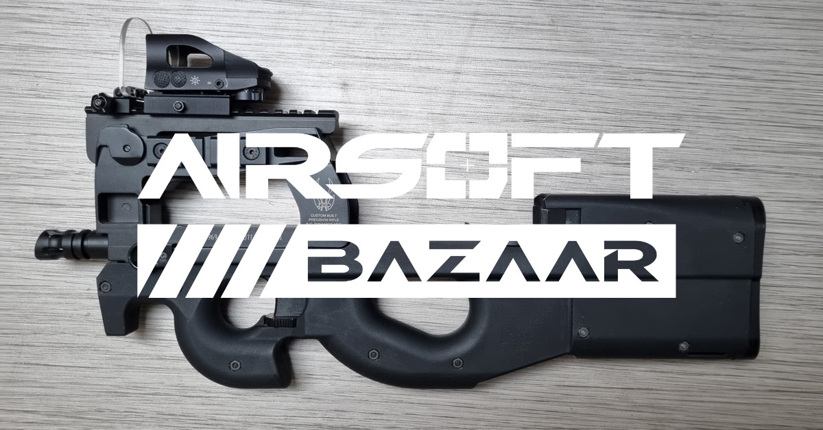 B.O. Dynamics P90 Tribute to GIGN met mods en magazijnen - Airsoft Bazaar