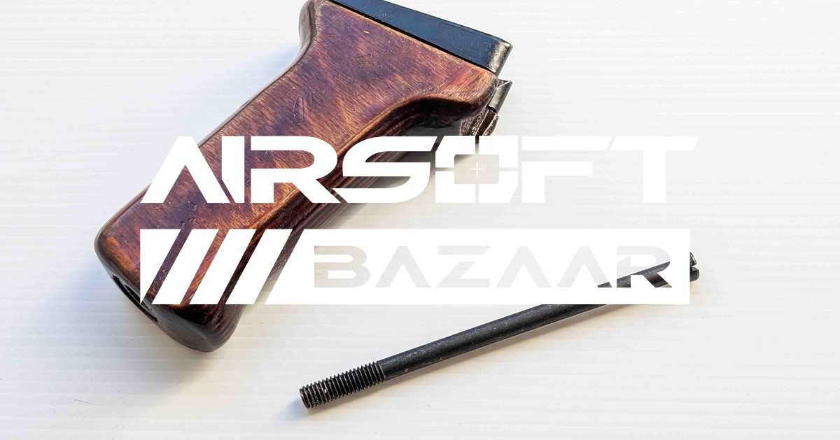 Original russian wooden pistol grip for AKM AK - Airsoft Bazaar