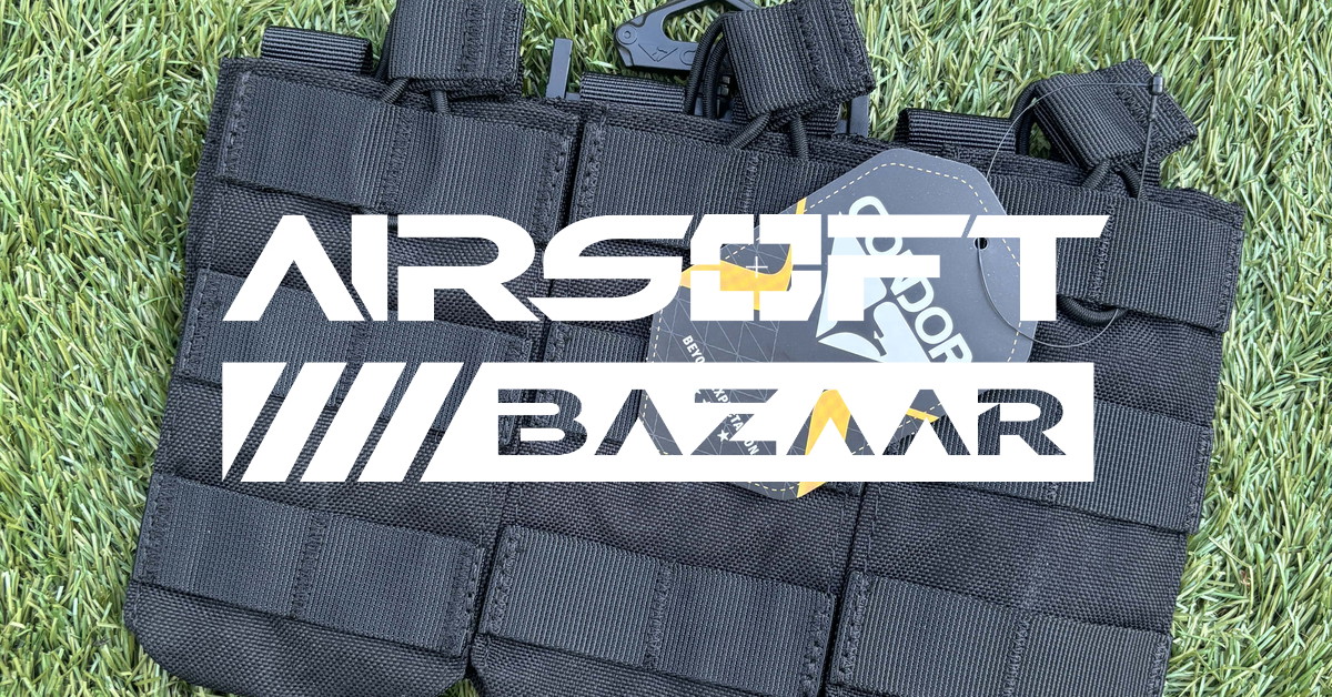 Te koop: Condor Open Top 3 Mag Pouch Zwart Nieuw - Airsoft Bazaar