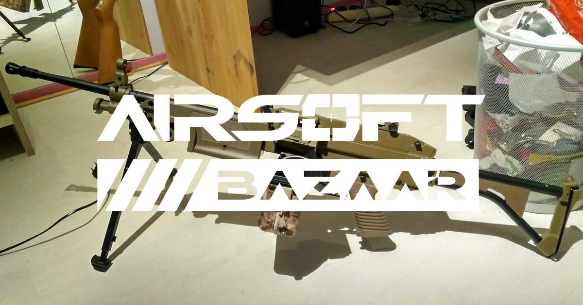 Te koop: A&K M249 MK1 tan met 2 box mags - Airsoft Bazaar