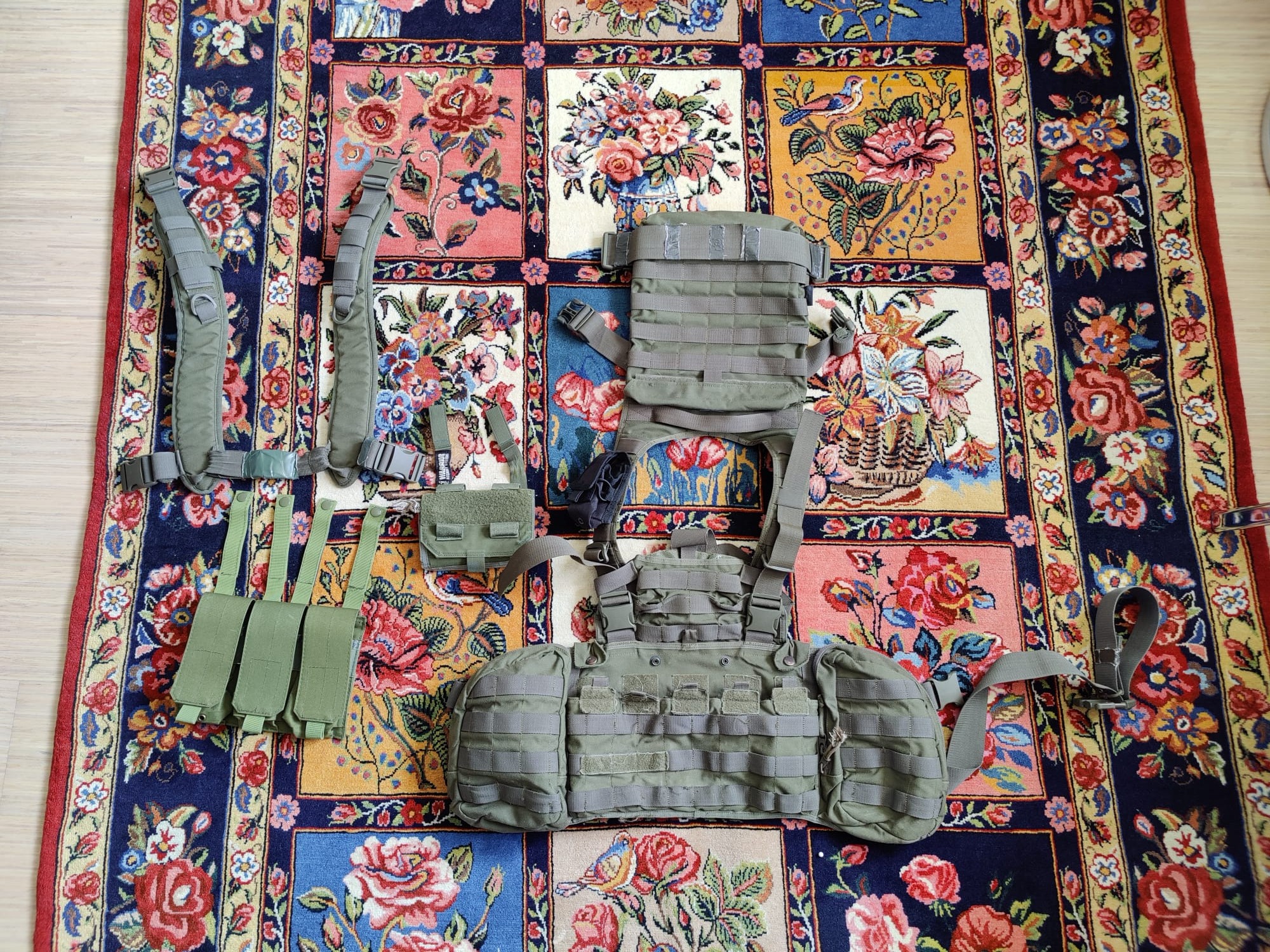 Tasmanian Tiger TT chestrig mk2 OD + extra's - Airsoft Bazaar