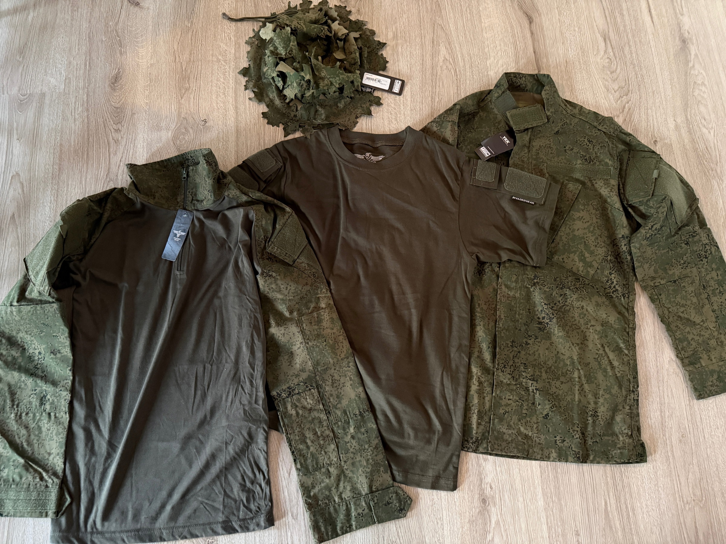 NIEUW: Invader Gear EMR Digital Flora (Combat Shirt, Revenger TDU Shirt ...