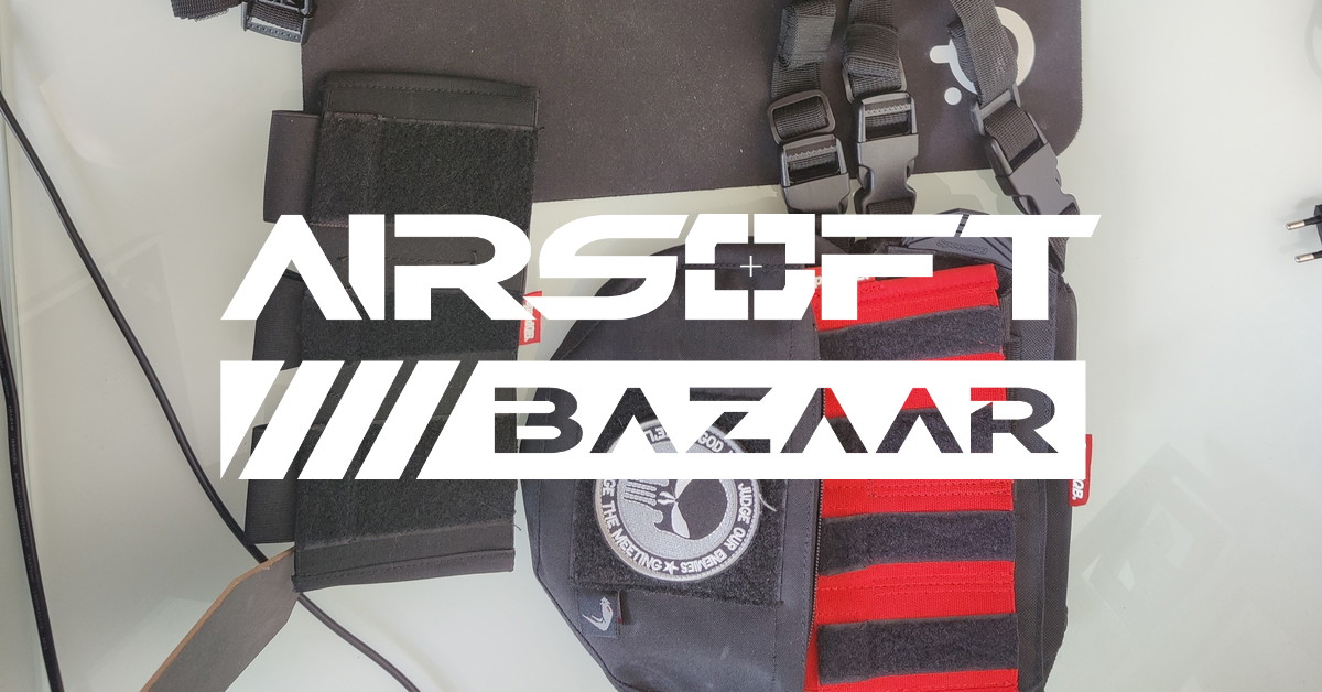 SQB Nucleus chest rig black + NCR hybrid pouch - Airsoft Bazaar