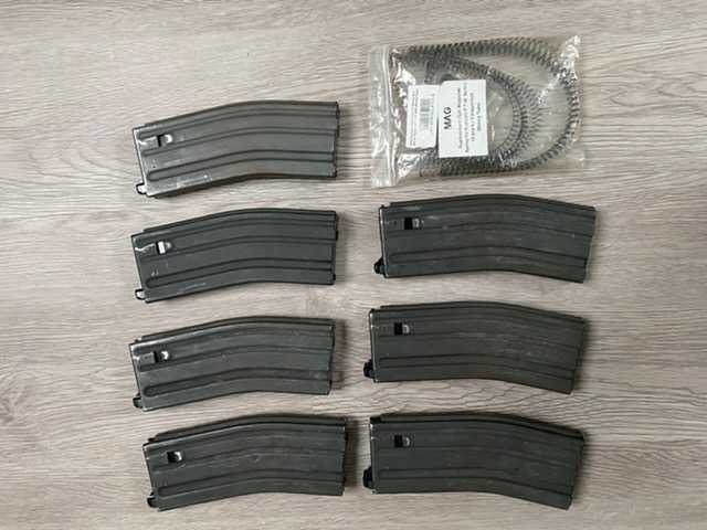 7 stuks 160 rounds steel Magazine for Systema PTW M4 / M16 - Airsoft Bazaar