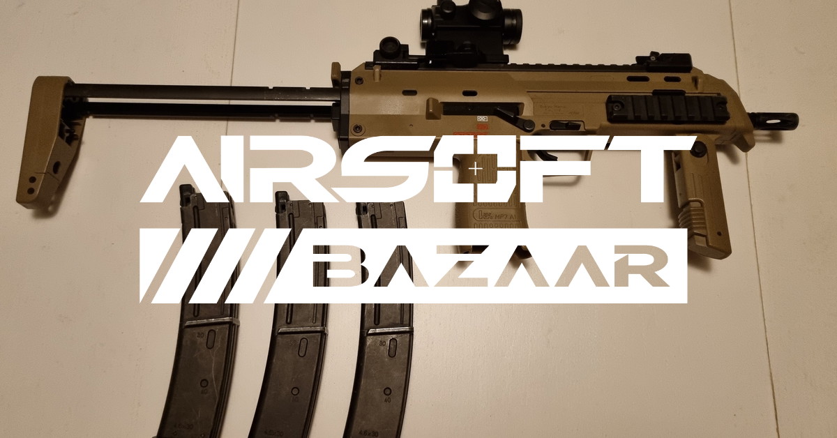 Tokyo Marui mp7a1 gbb + 3 mags - Airsoft Bazaar