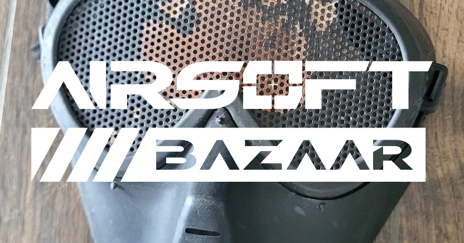 Full face mesh mask Black - Airsoft Bazaar