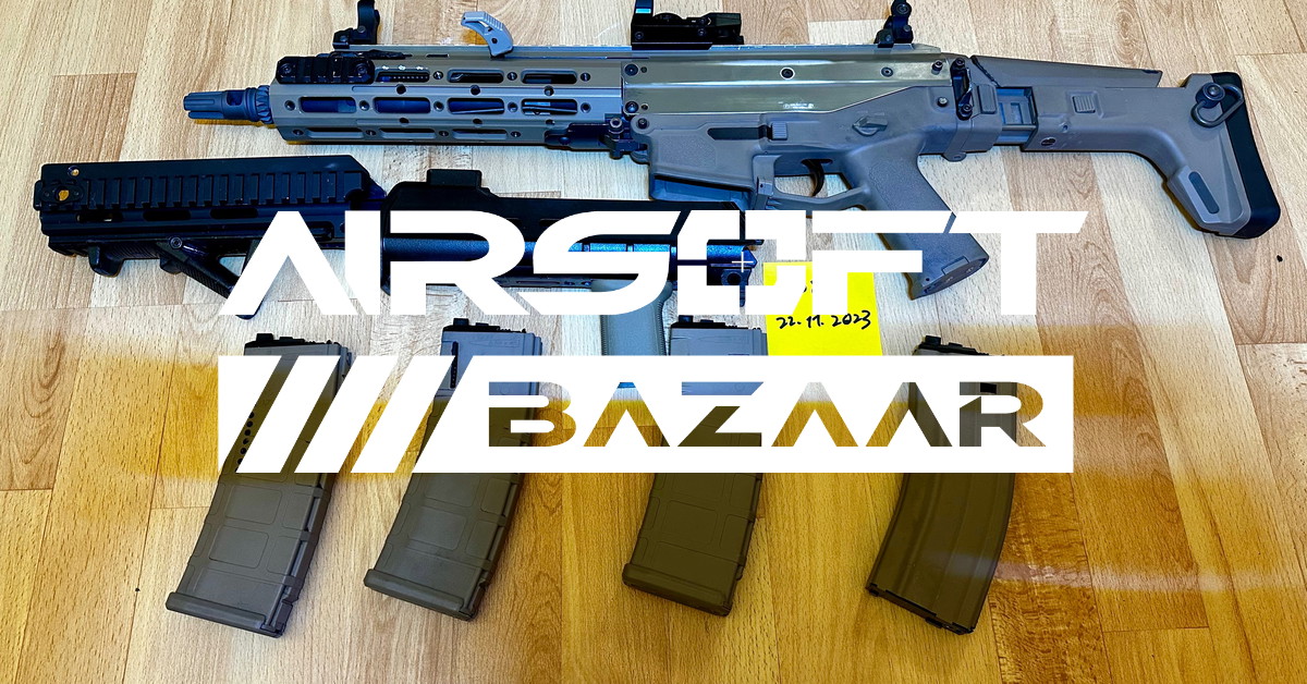 WE MSK ACR GBB CQB - 4 Mags - Red Dot - 3 Handguards - Airsoft Bazaar