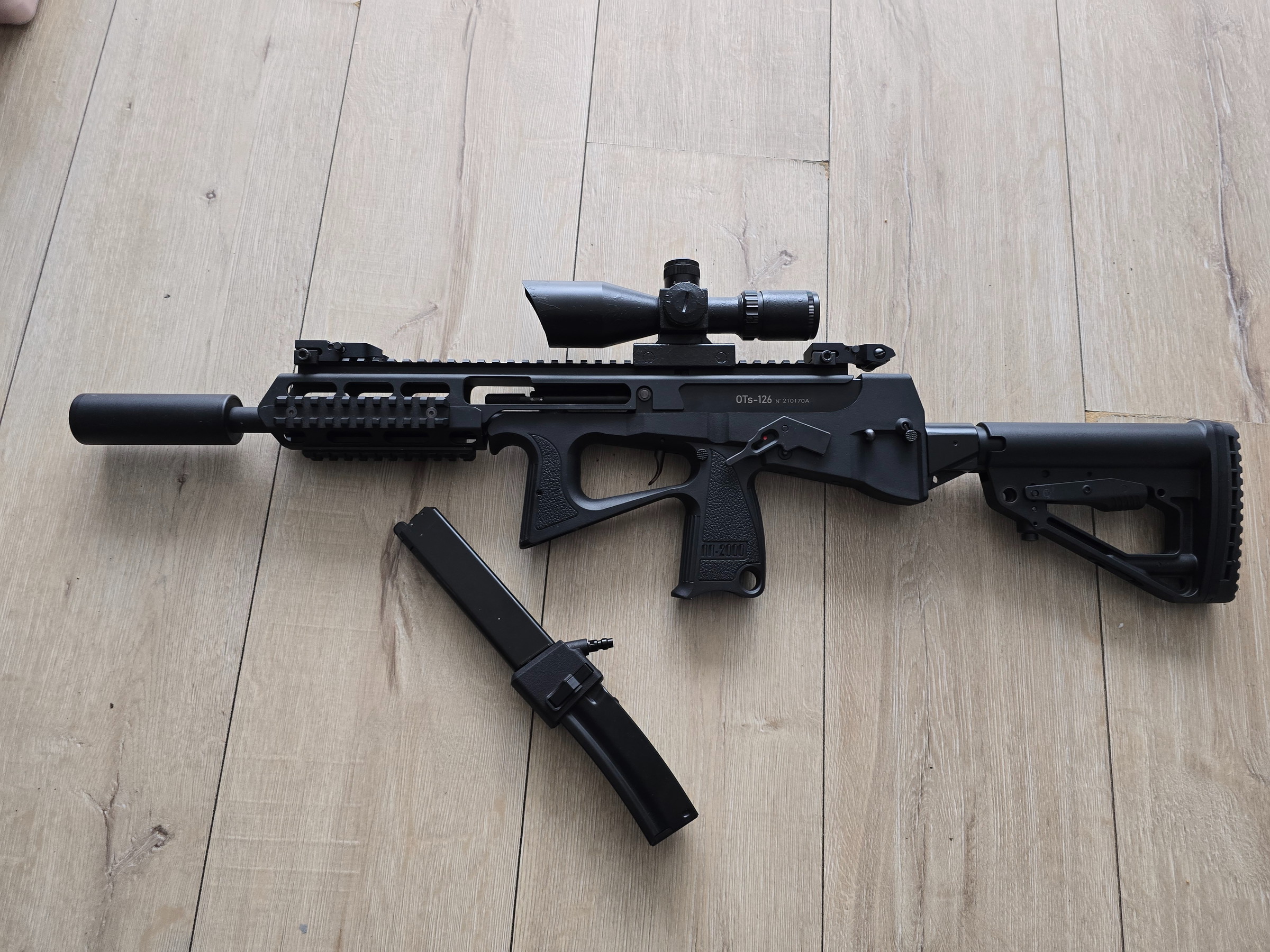 Modify ots-126 carbine met hpa adapter - Airsoft Bazaar