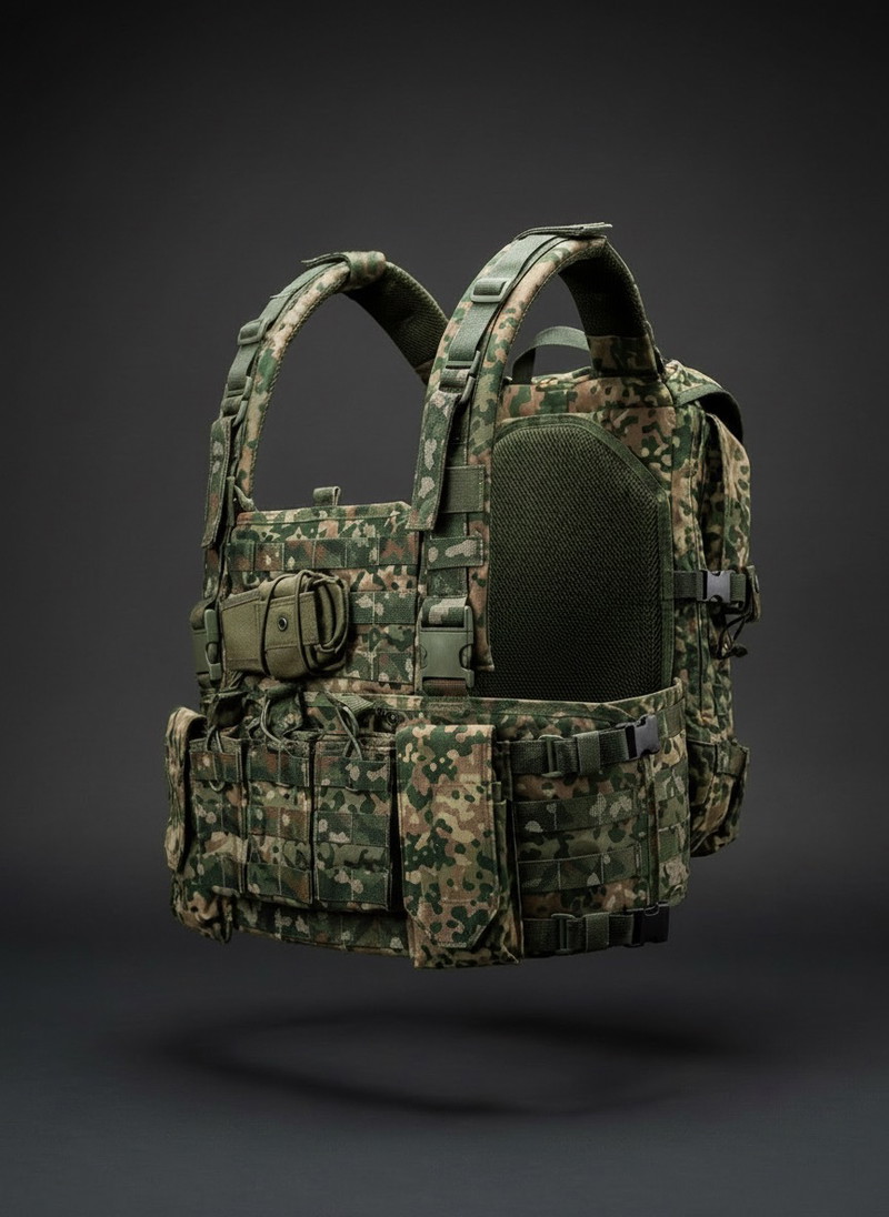 NFP Chest Rig Setup with Back Panel - Custom DIY Build - Airsoft Bazaar