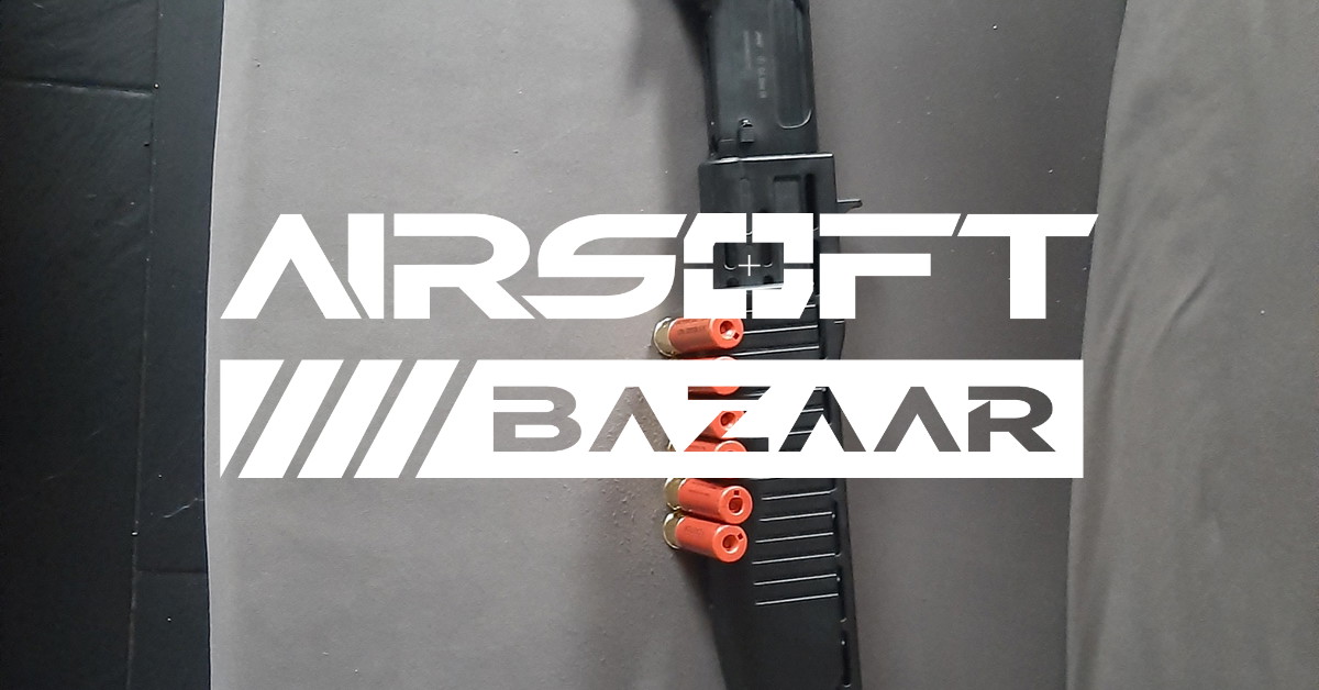 Shotgun SPAS 12 met 6 shells- burst shot. - Airsoft Bazaar