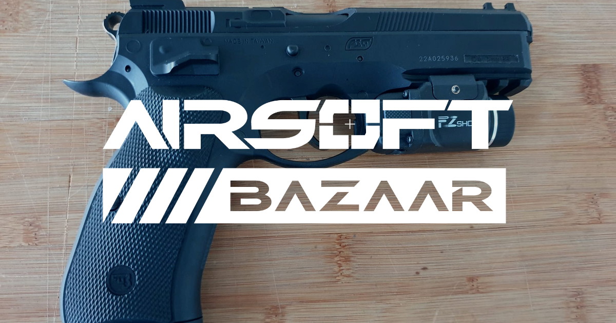 CZ 75 SP-01 Shadow + light , usb oplaadbaar - Airsoft Bazaar