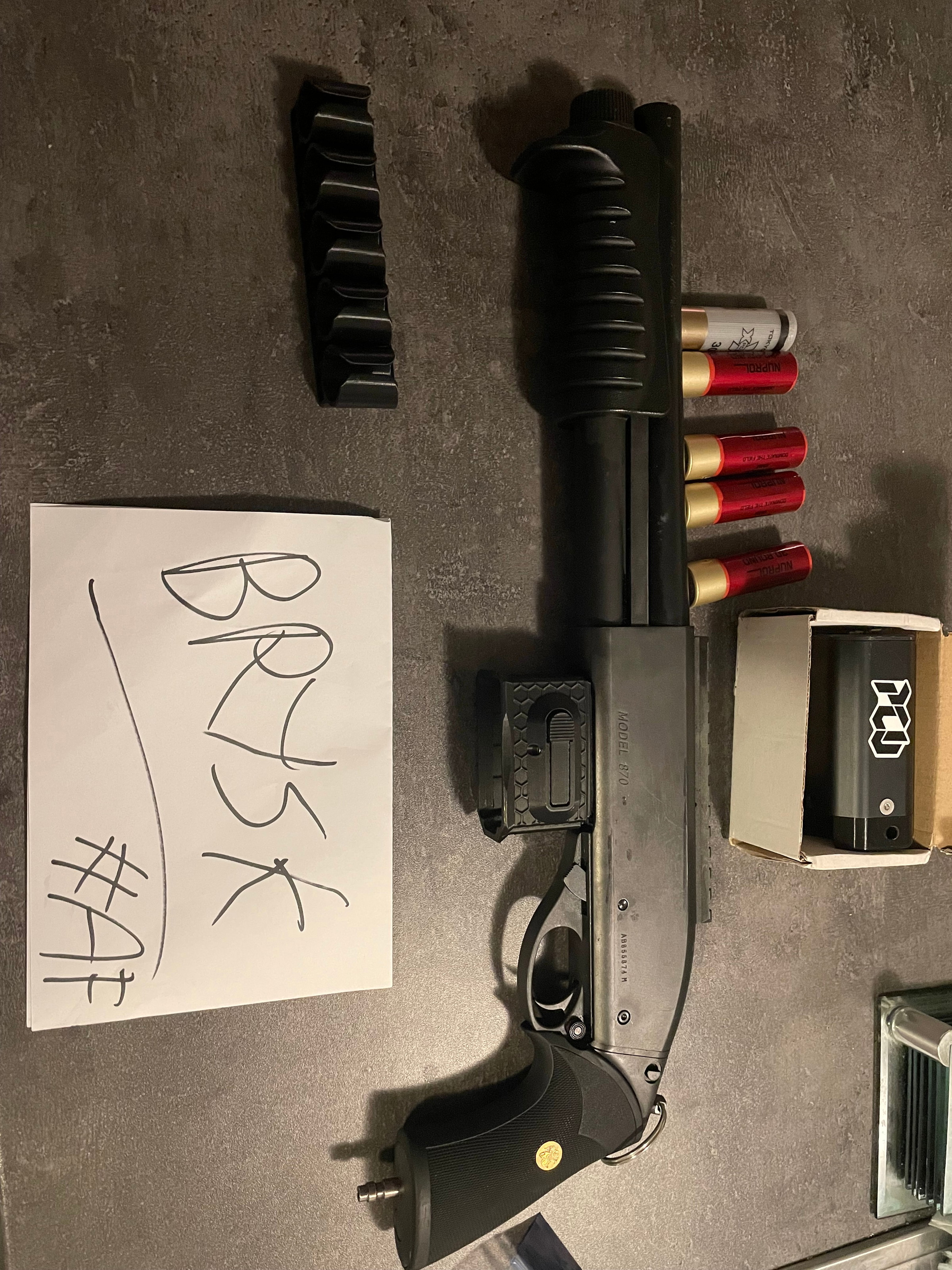 Tokyo Marui M870 Breacher HPA US + Tracer + M4 Charger Adapter ...