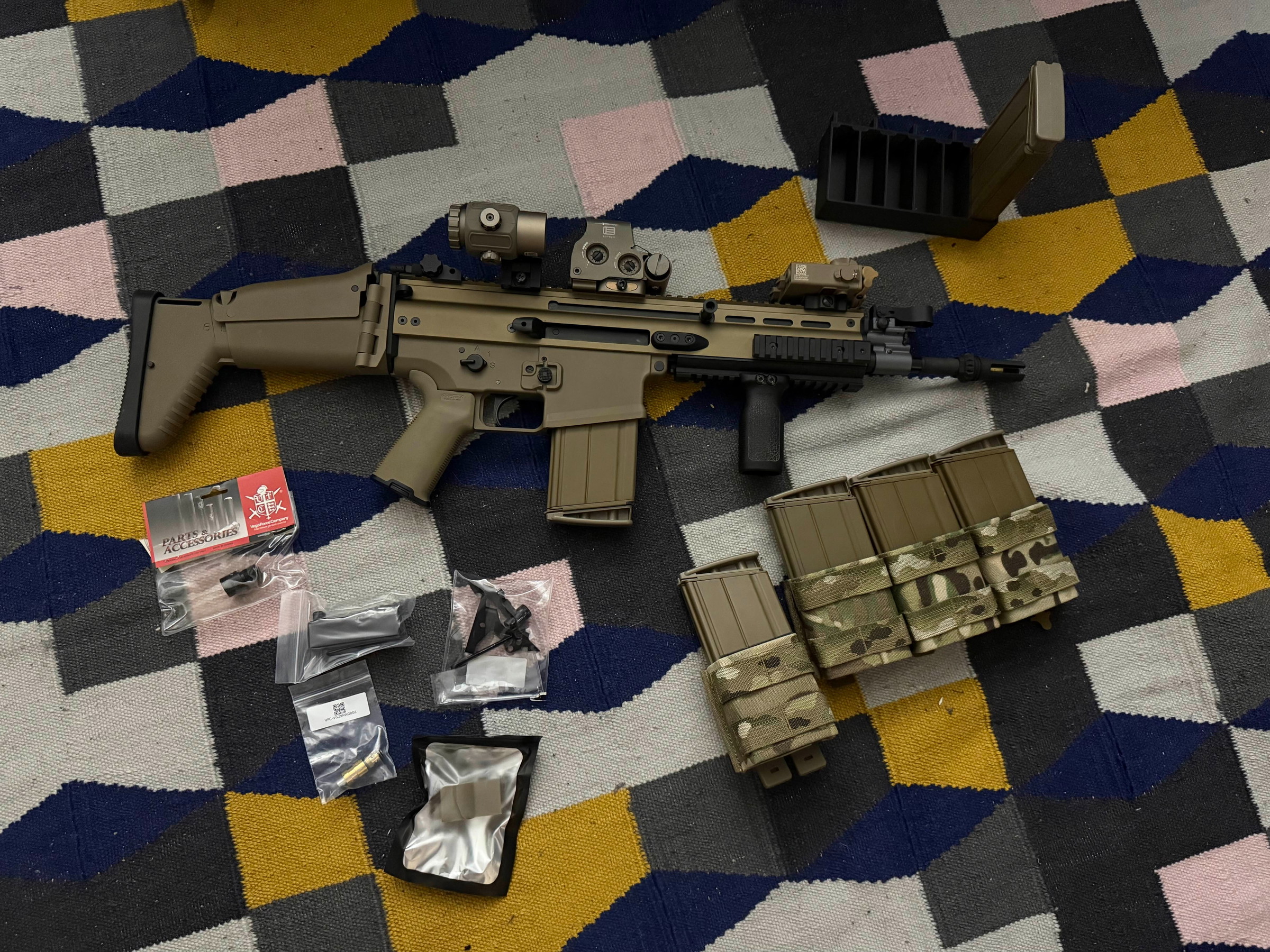 gehele VFC SCAR-H GBBR set met 1 mag en NPAS - Airsoft Bazaar
