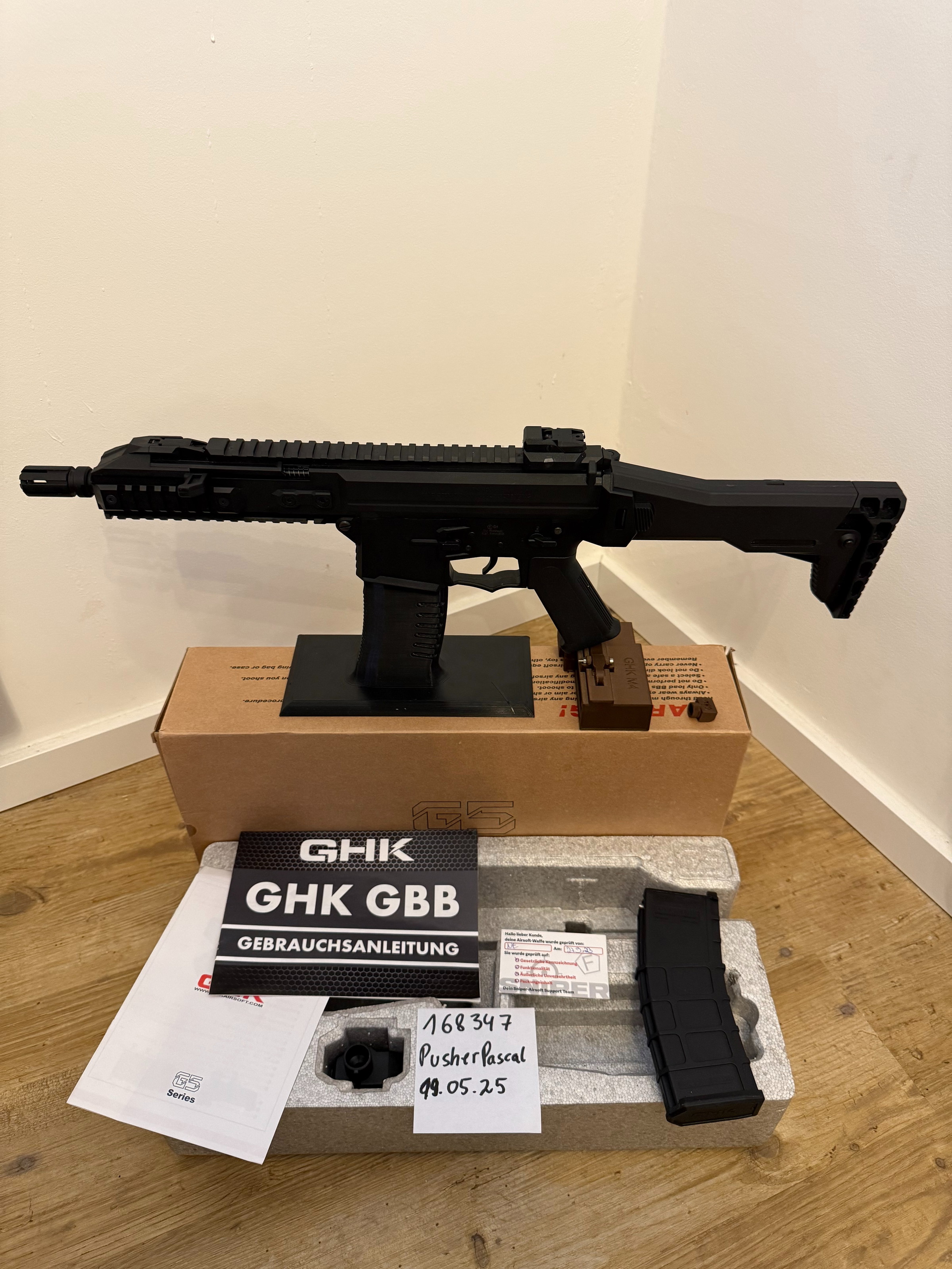 GHK G5 + Carbine Kit GBB Sturmgewehr F-Marked - Airsoft Bazaar