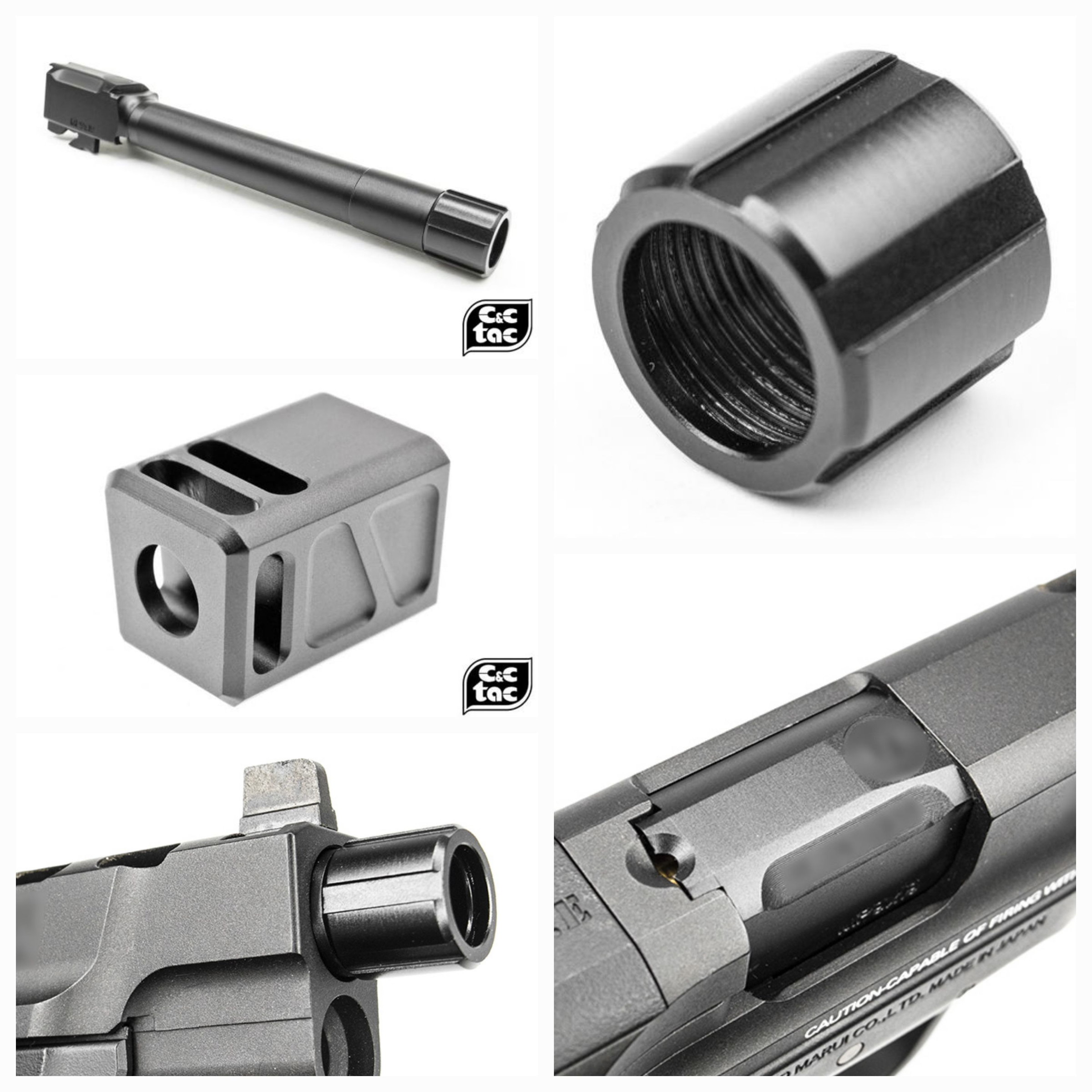 Threaded Outerbarrel set Tokyo Marui M&P9L - Airsoft Bazaar