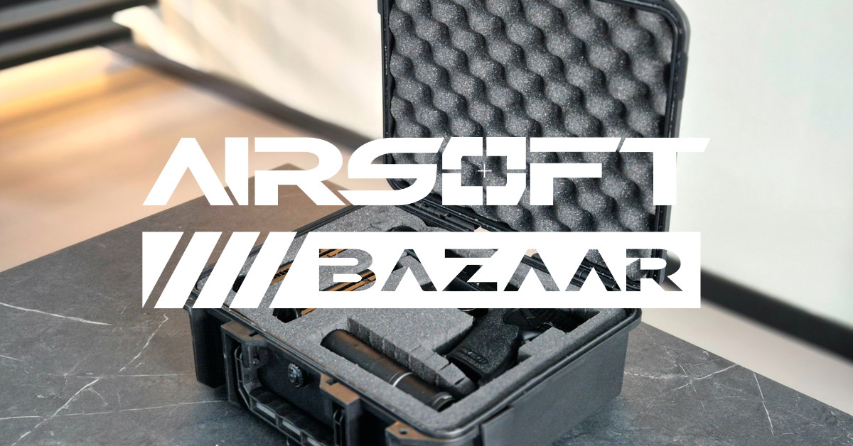 Pistolcase / koffer voorzien van Foam - Airsoft Bazaar