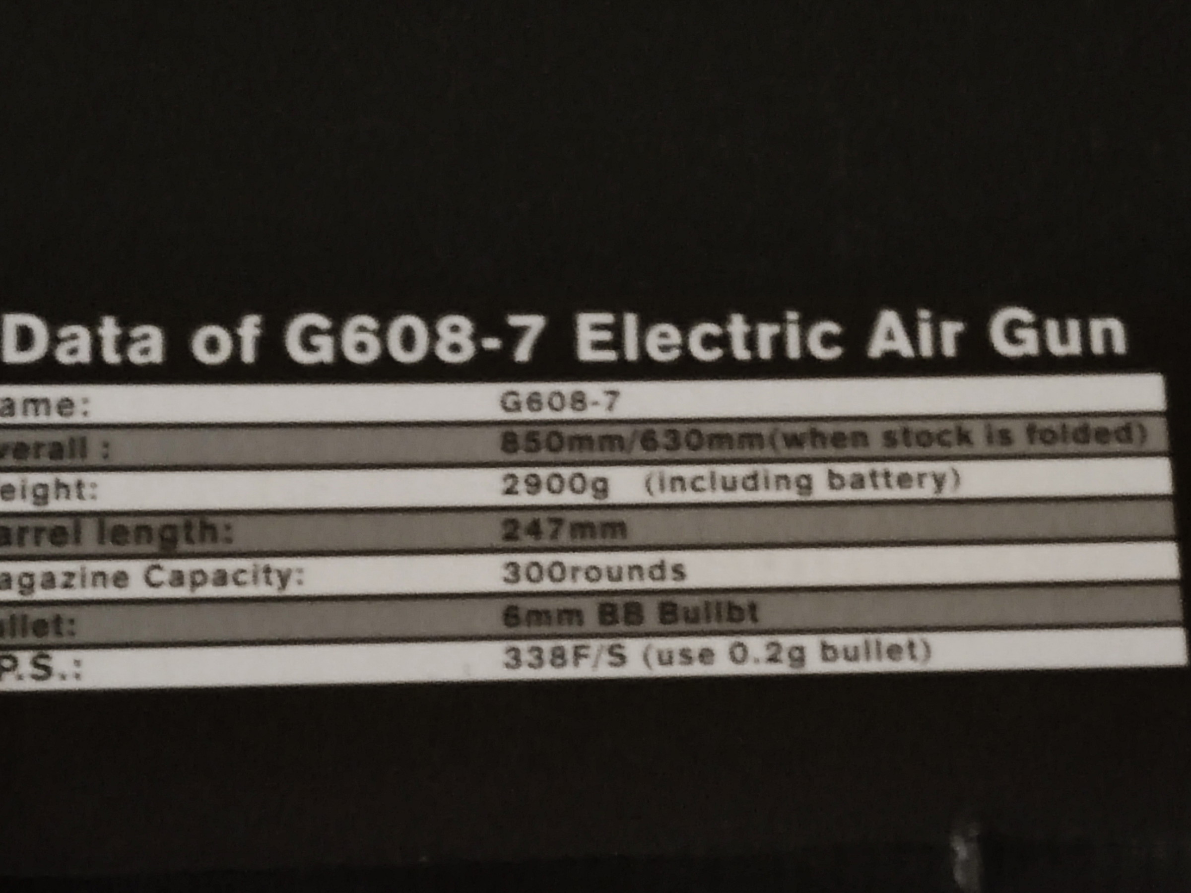ASSAULT RIFLE G608-7 - Airsoft Bazaar